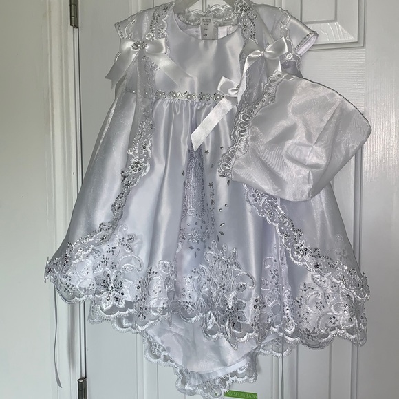Tip Top Kids | Dresses | Baptism Dress And Shoes Size 6 Mos | Poshmark
